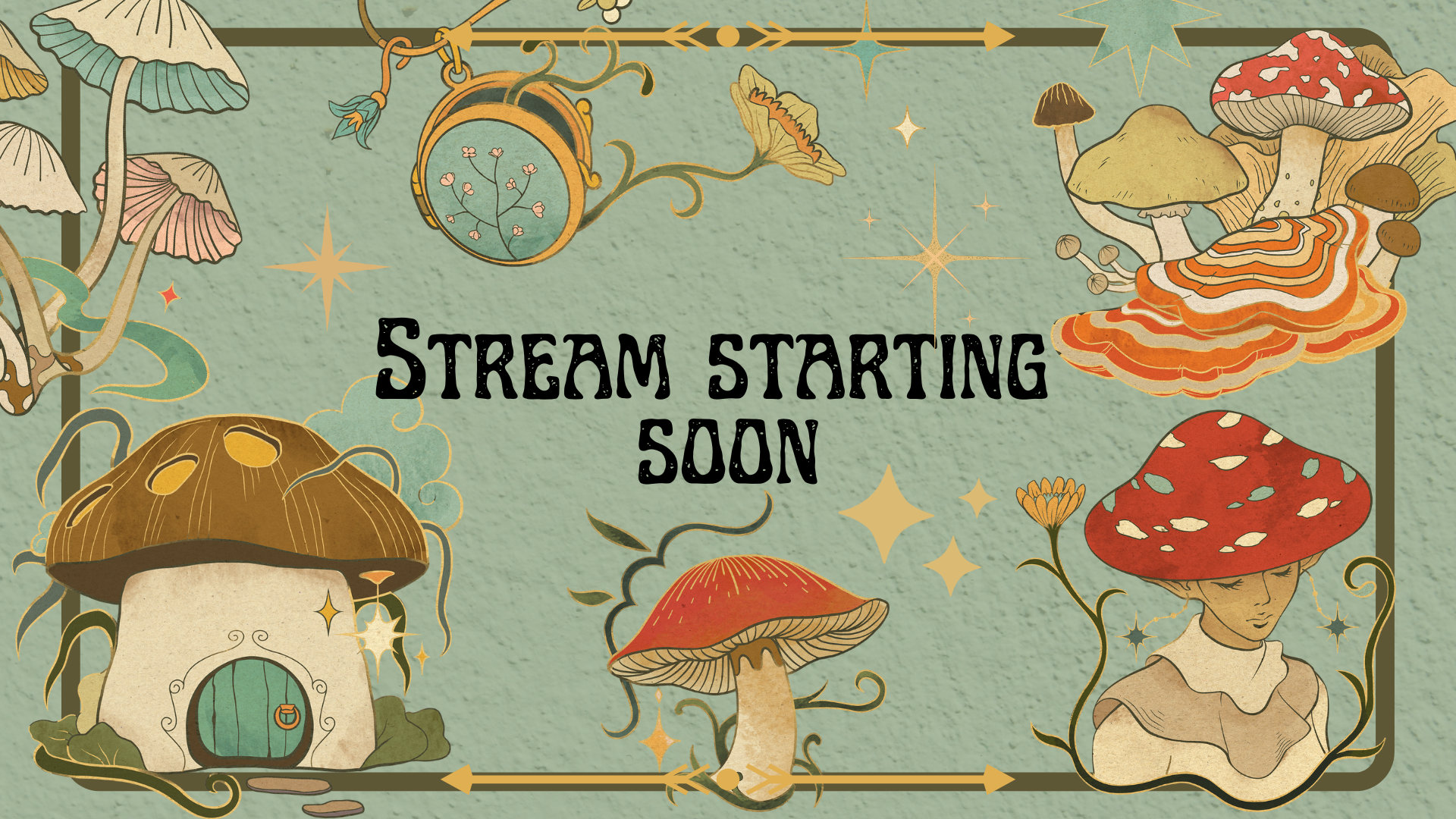 Cottagecore Stream Screens for Twitch | Starting Soon, Be Right Back ...