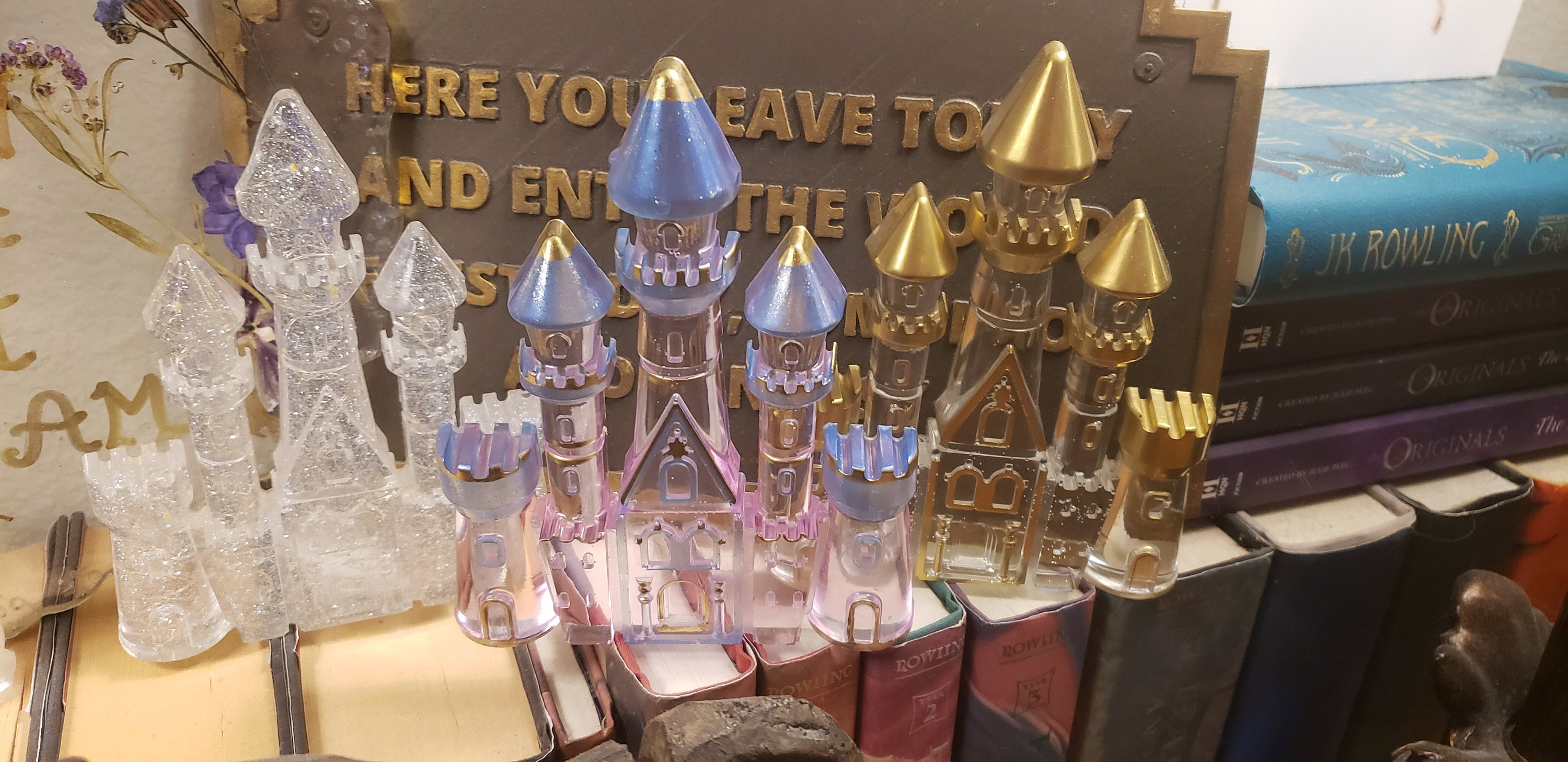Disney Castle Inspired Resin Castles With or Without LED Lights - Etsy