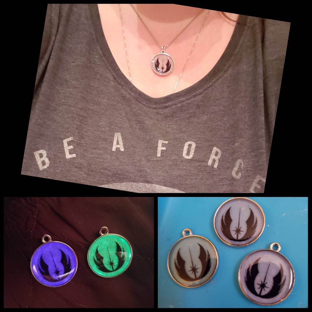 Jedi Glow-with-the-force Star Wars Inspired Pendant Necklace - Etsy