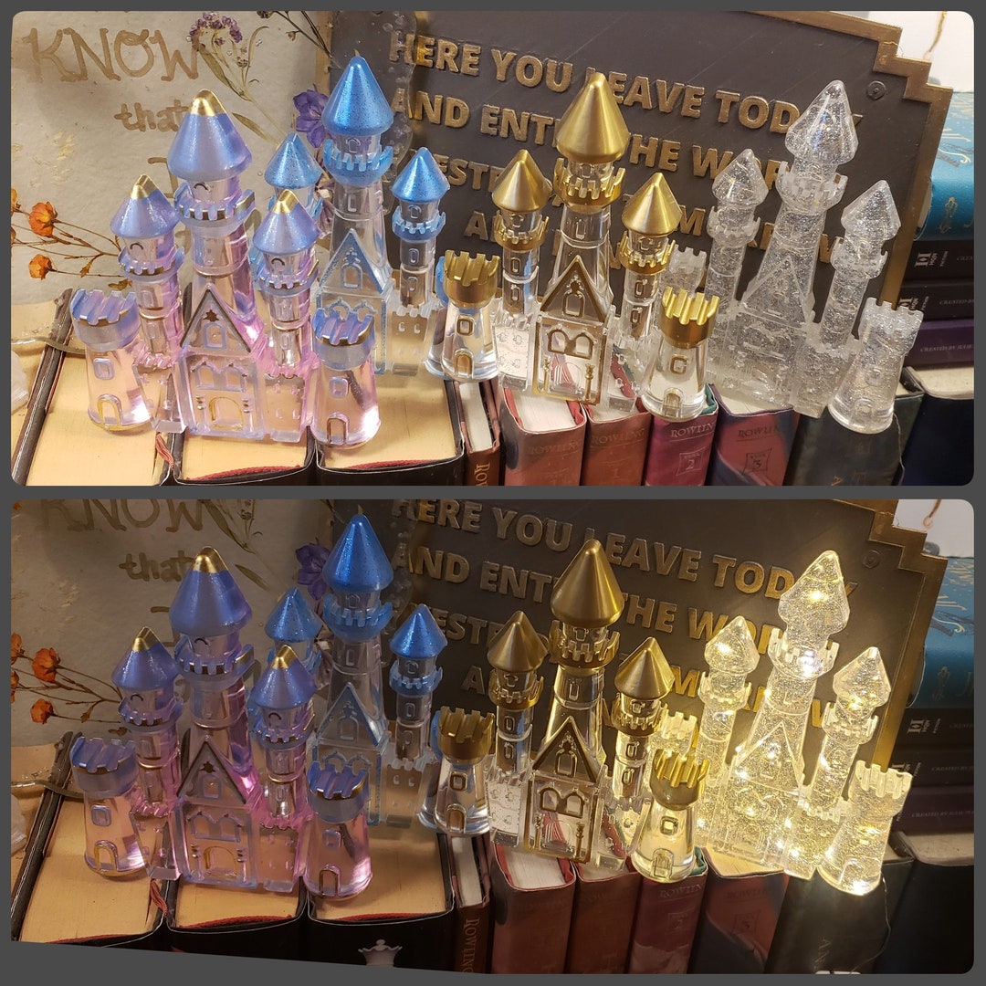 Disney Castle Inspired Resin Castles With or Without LED Lights - Etsy