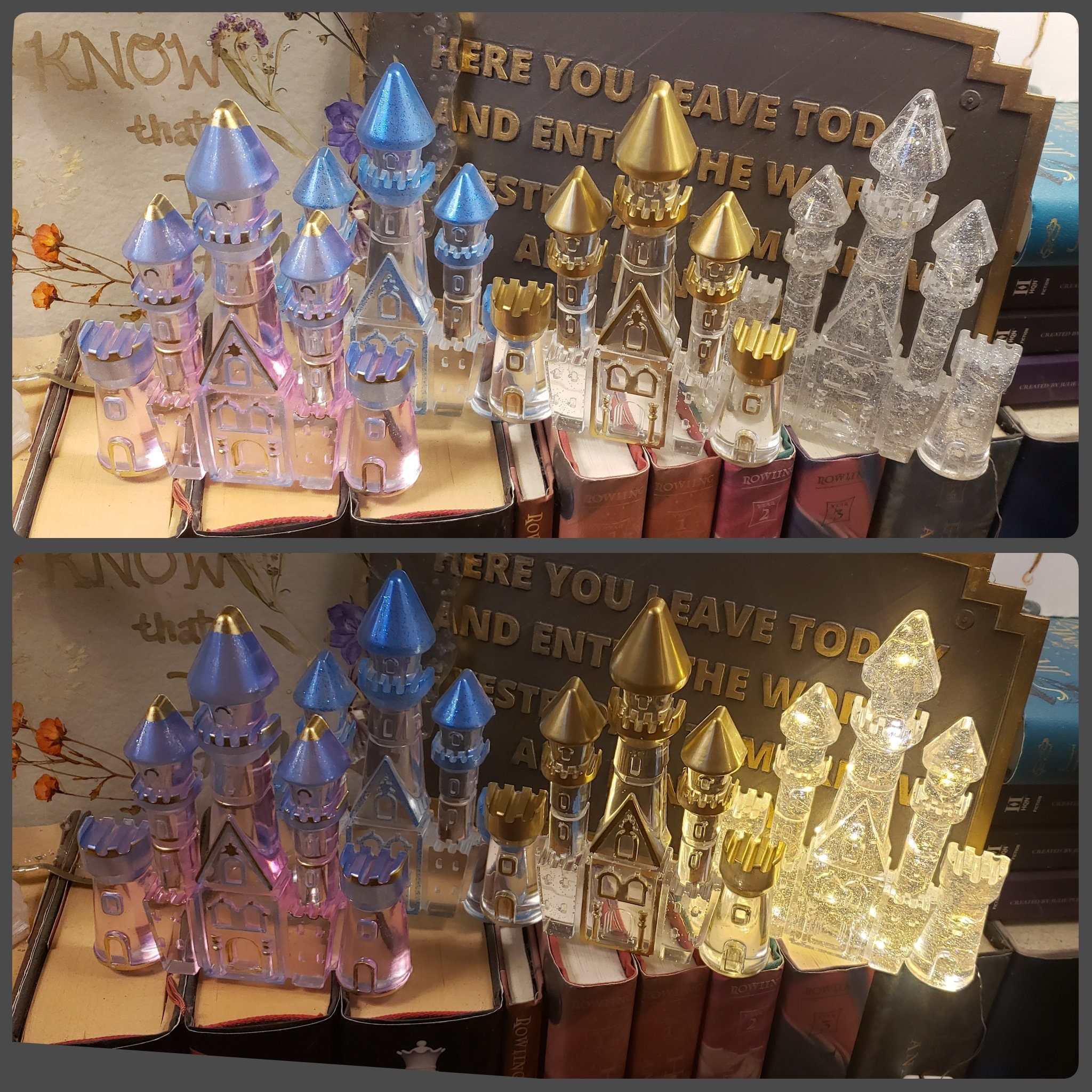 Disney Castle Inspired Resin Castles With or Without LED Lights - Etsy