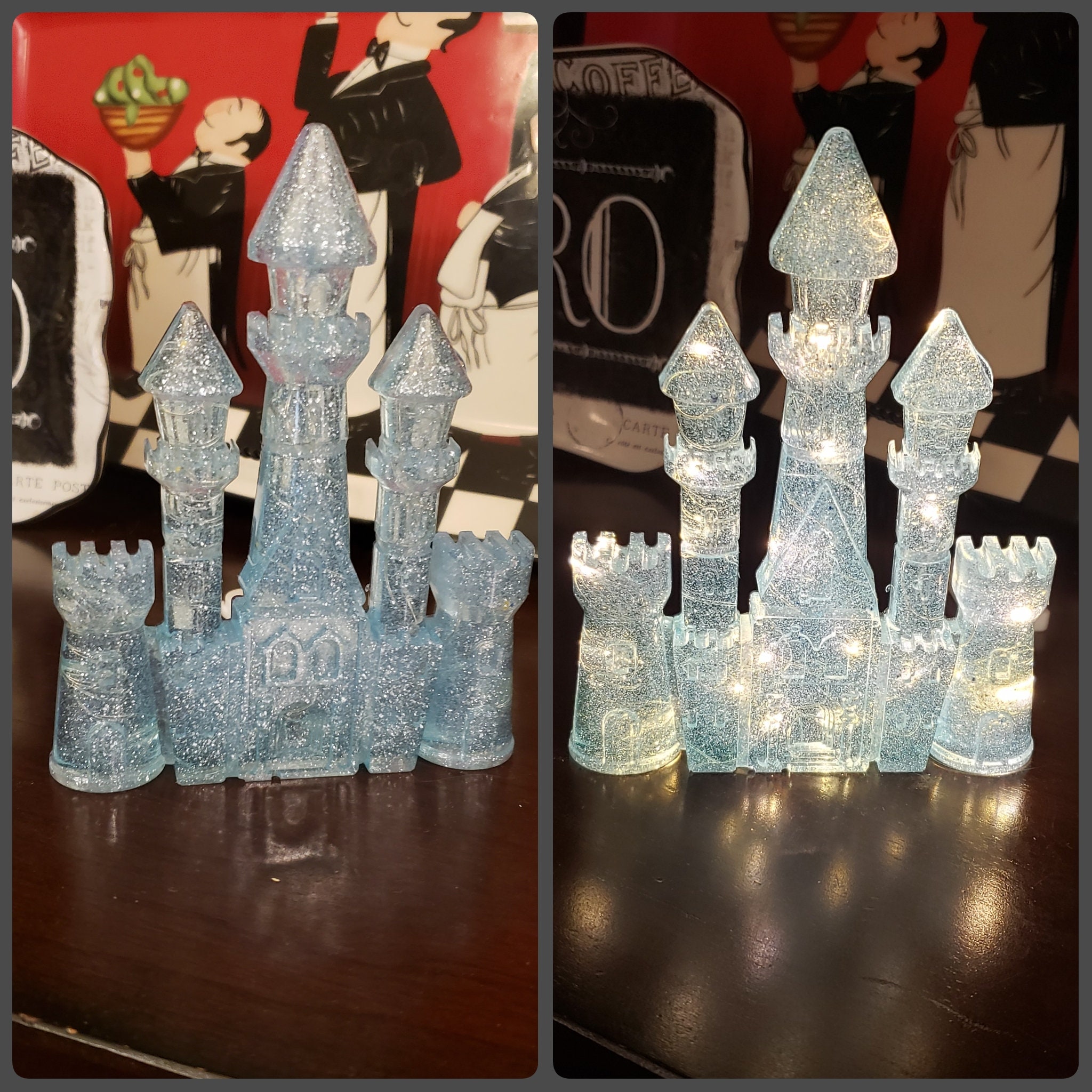 Disney Castle Inspired Resin Castles With or Without LED Lights - Etsy