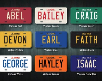 Mini license plate | Etsy