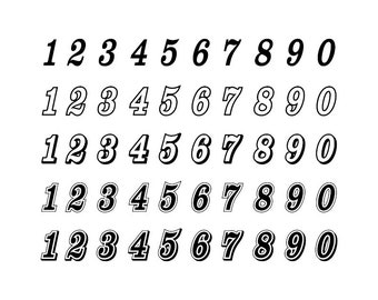 Racing numbers svg | Etsy