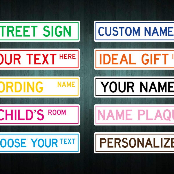 Custom Street Sign - Etsy