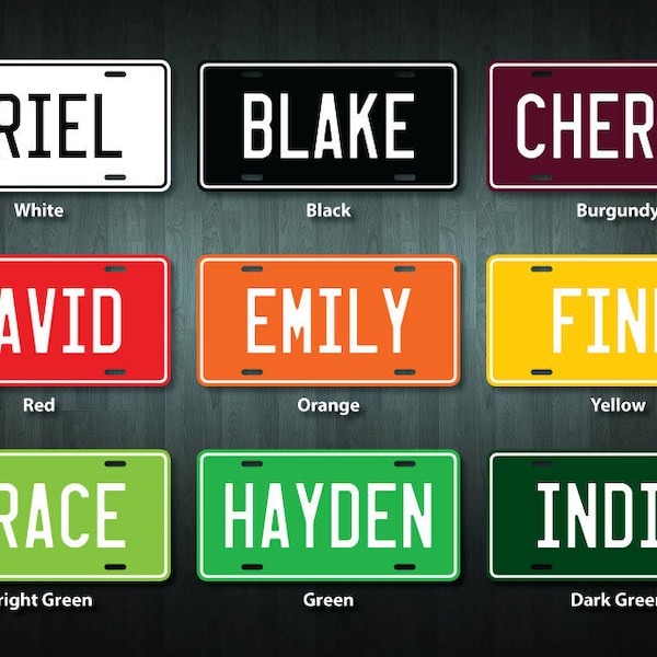 Mini License Plate - Etsy