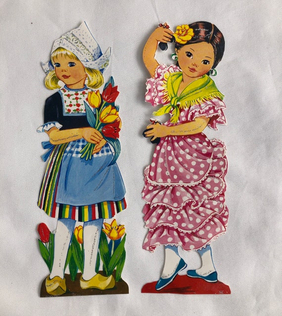 Vintage Paper Girls Cut Outs Decoupage | Etsy