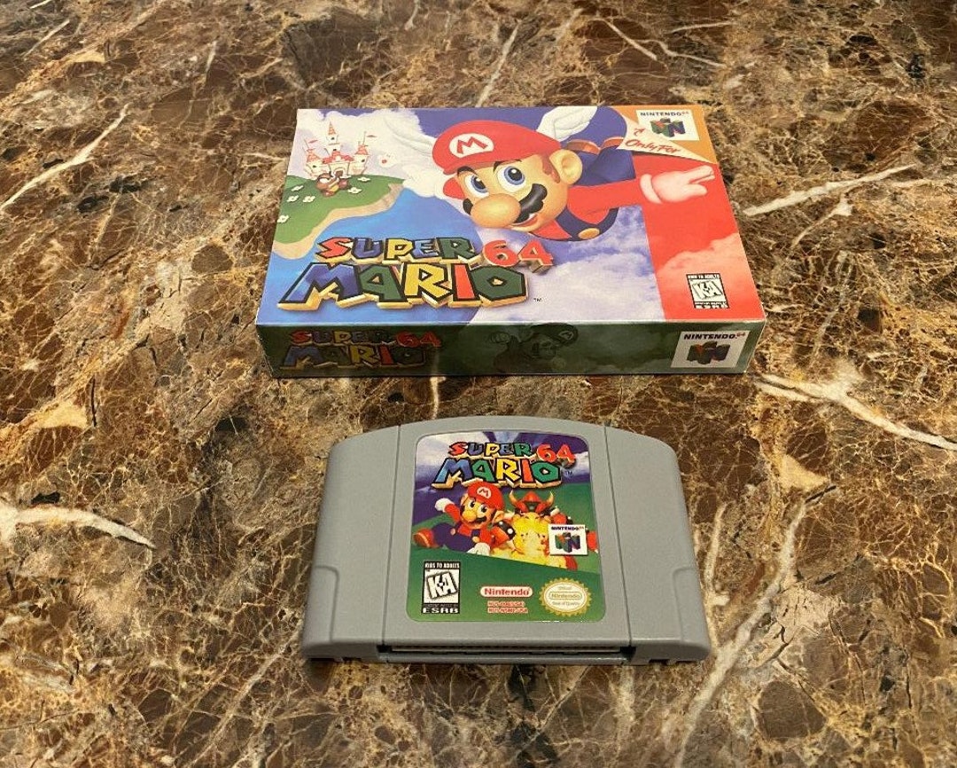 New Sealed Super Mario 64 N64 Nintendo Game Cartridge With Box - Etsy