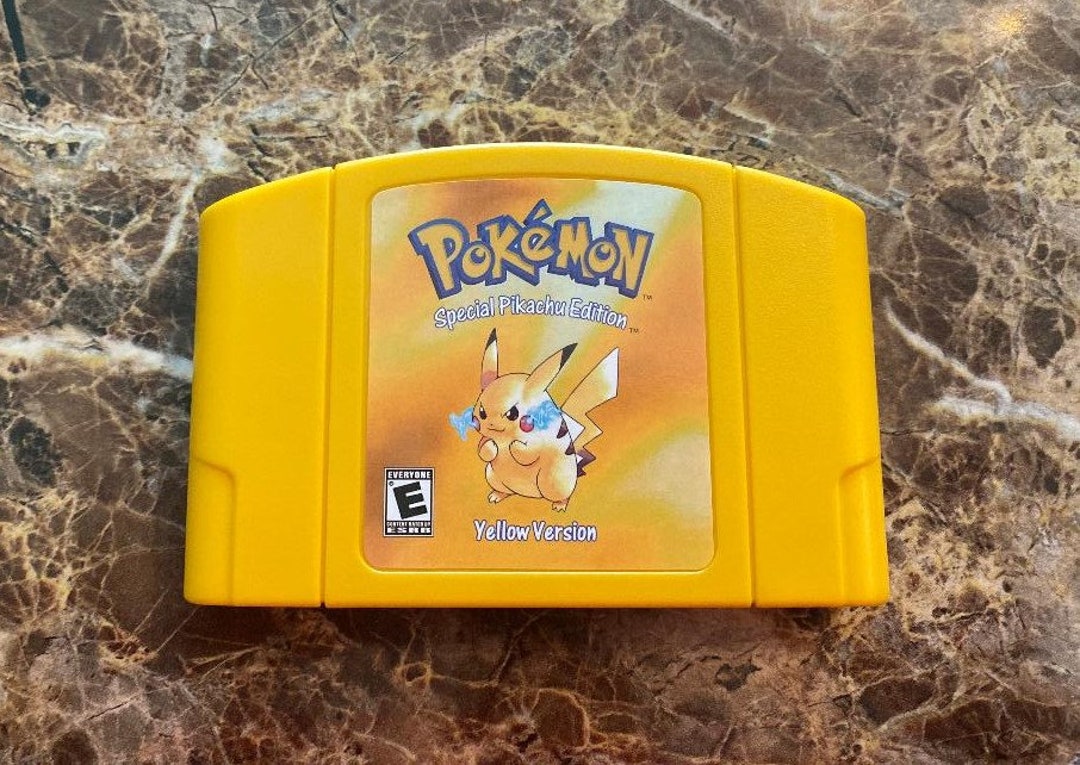 Pokemon Yellow Version 64 N64 Nintendo Game Cartridge - Etsy