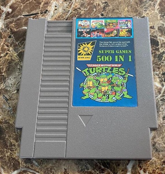 NES 500 In 1 Super Game Nintendo Entertainment System Vintage Cartridge ...