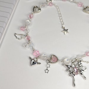 Pink Butterfly Necklace Eclipse Collection Handmade Jewelry whimsy ...