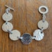 Sterling Silver Hammered Circle Link Bracelet 7 1/2” - Etsy