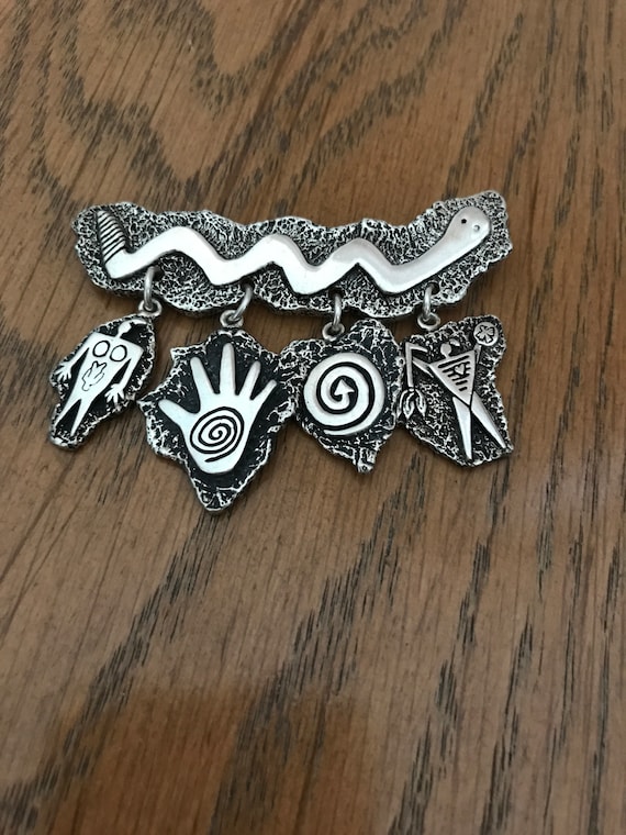 Native American Hogan Symbol Vintage Ring Sterling Si… - Gem