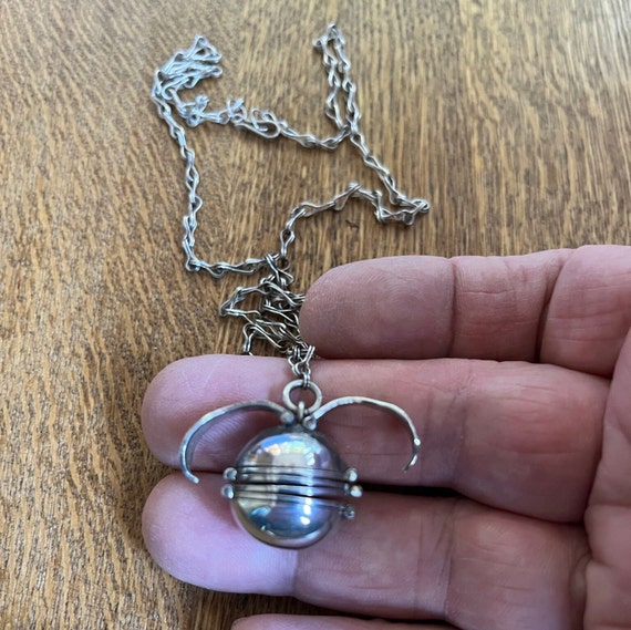 Sterling Silver Four Picture Ball Locket Pendant Neck… - Gem