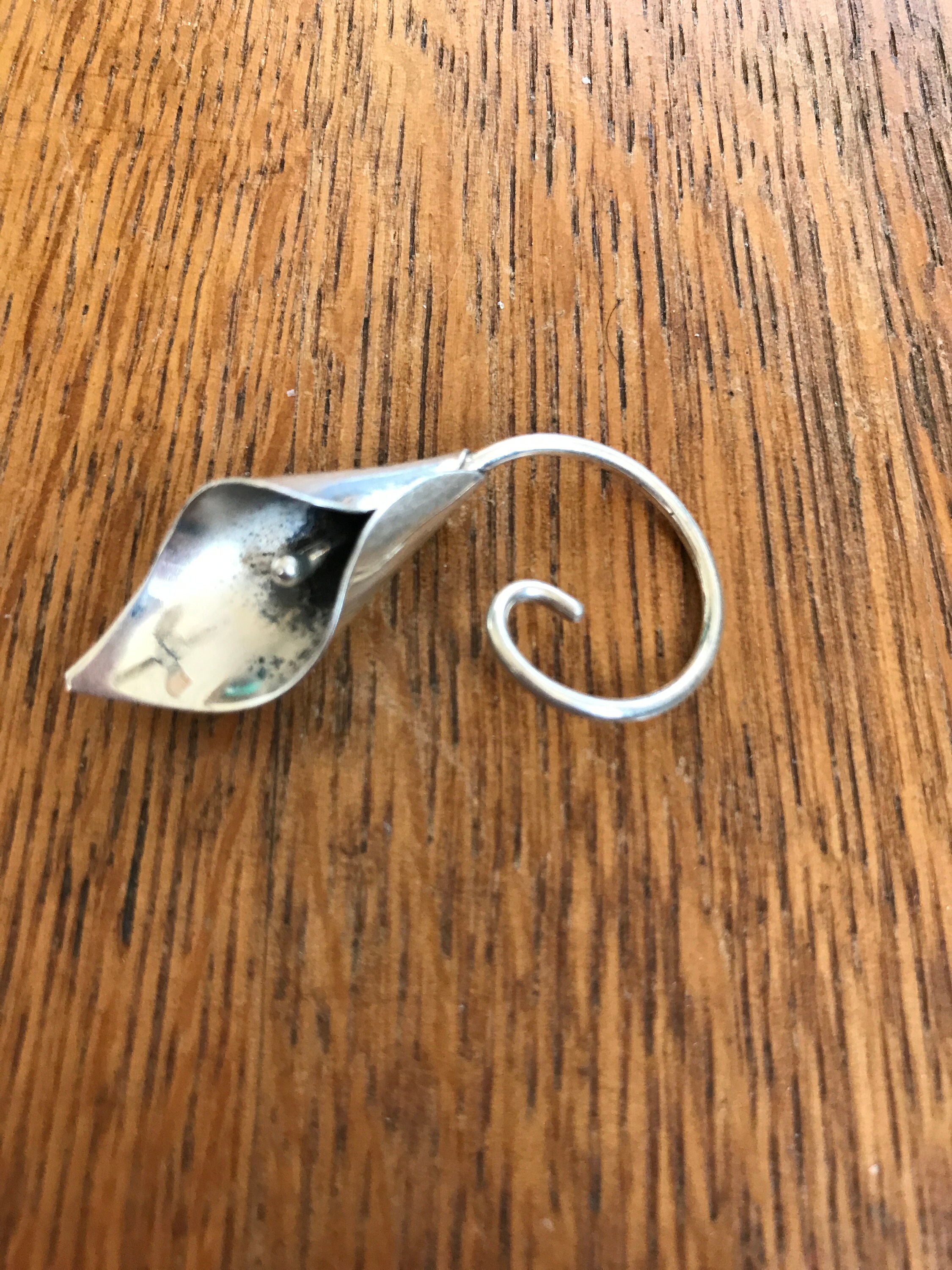 NYE Sterling Silver Lily Pin Brooch | Etsy