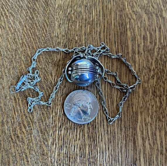 Sterling Silver Four Picture Ball Locket Pendant Neck… - Gem