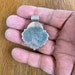 Sterling Silver and Blue Earth Stone Pendant - Etsy