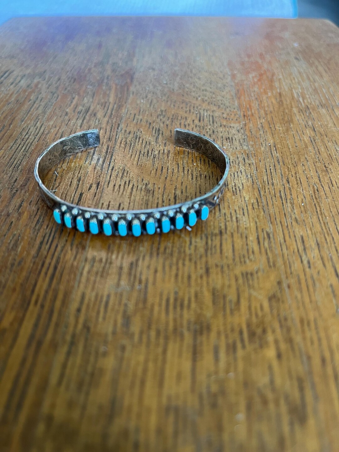 Native American Old Pawn Silver and Turquoise Cuff Bracelet, 7” - Etsy