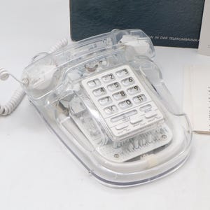 Fluo 3 Neon Phone Vintage Transparent Designer Telephone With Neon ...