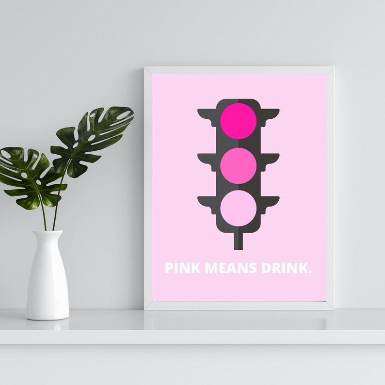 Pink Stoplight Digital Download - Etsy