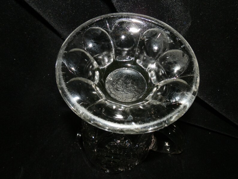 Vintage, 1905, U.S. Glass, Bullseye & Fan Pattern, 10 Tall, Footed ...