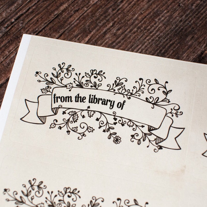 Book Plates Stickers - Etsy