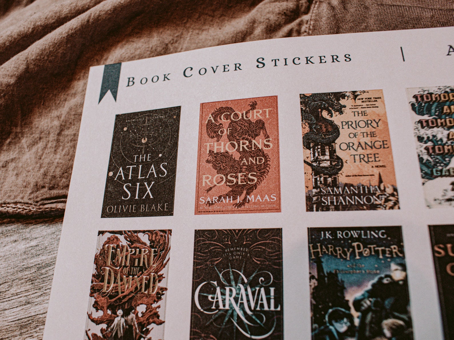 Custom Book Cover Stickers - Reading Journal Supplies - Personalized ...