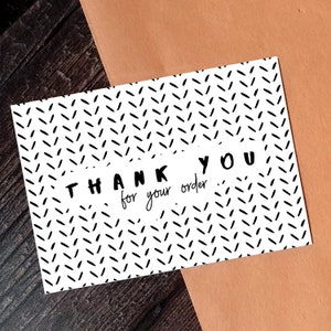 Premade Small Business Thank You Cards Blank on Reverse - Etsy