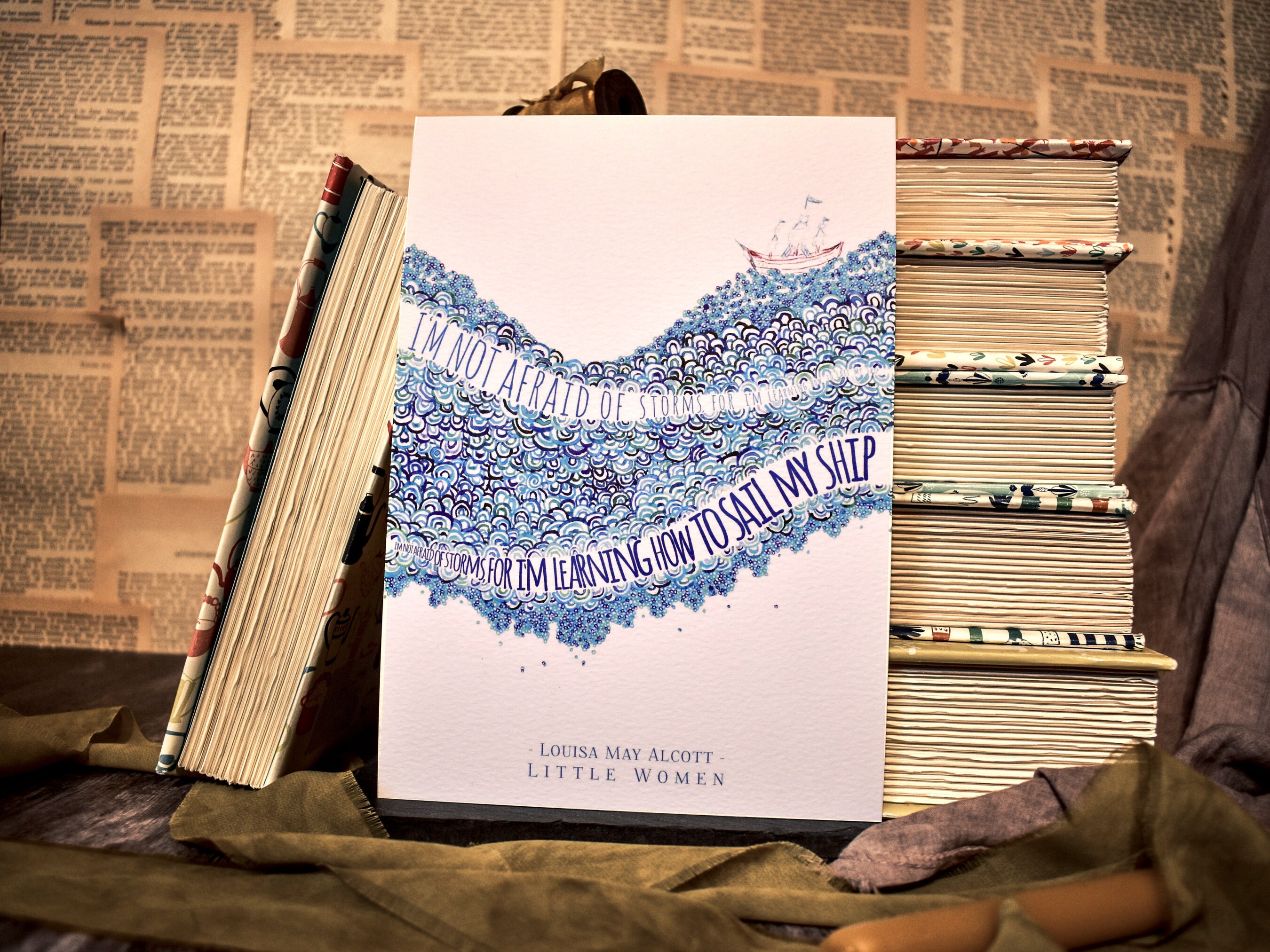 Little Women Book Quote Wall Art Print Literary Gifts for - Etsy