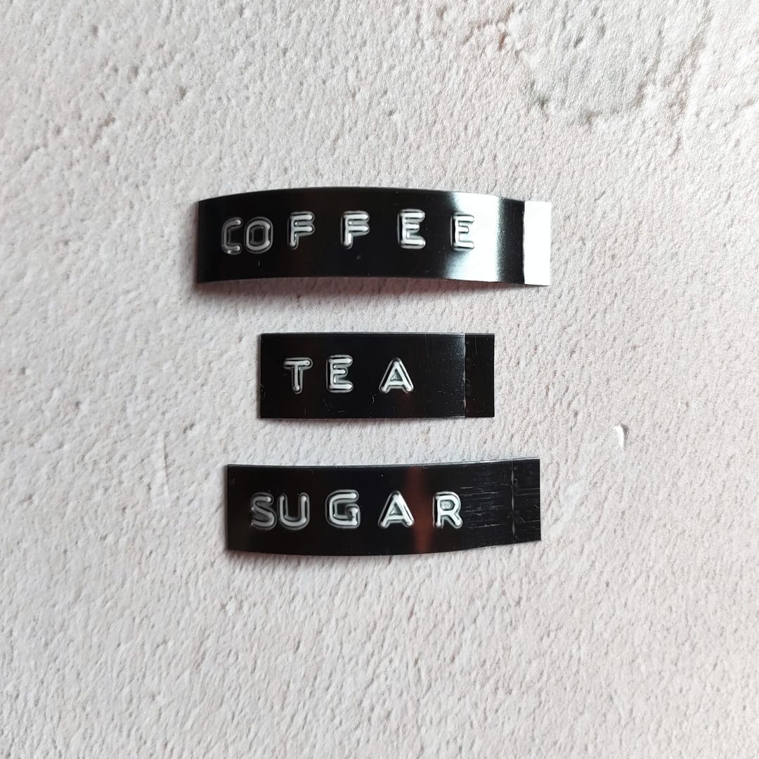 Vintage Typewriter Style Embossed Labels – Personalise for Crafts ...