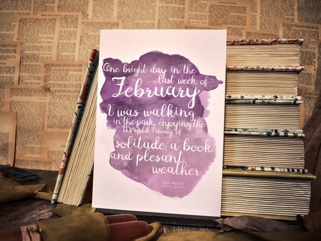 Anne Bronte Quote Wall Art Print - Literary Gifts for Book Lovers ... Anne Bronte Quote Wall Art Print - Literary Gifts for Book Lovers ...