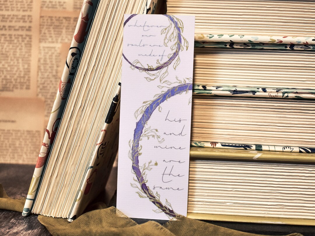 Wuthering Heights Book Quote Bookmark for Books - Literary Gifts for ...