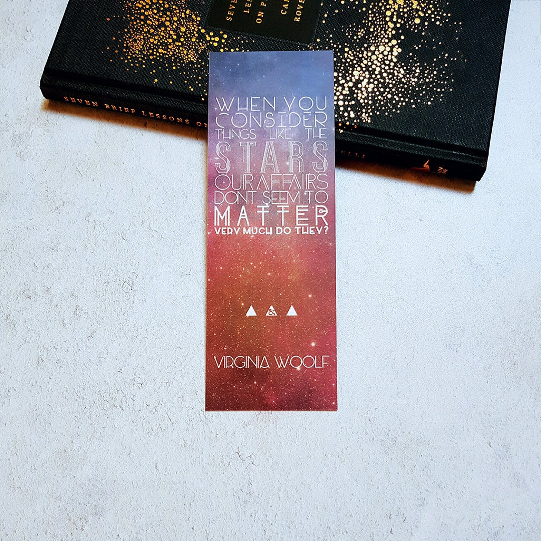 Virginia Woolf Literary Quote Bookmark for Books Literary - Etsy