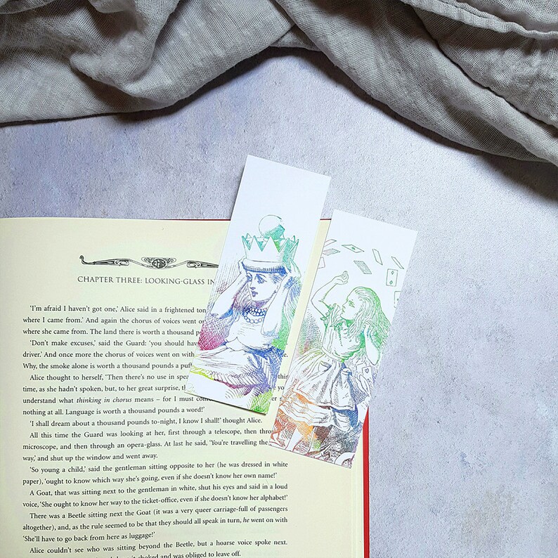 Alice in Wonderland Bookmarks for Books Literary Gifts for - Etsy UK