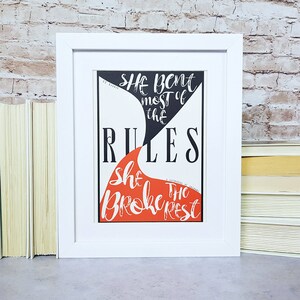 SECONDS ADSOM Book Quote Wall Art Print Literary Gifts for Book Lovers ...