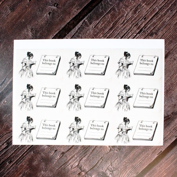 Book Plates Stickers - Etsy