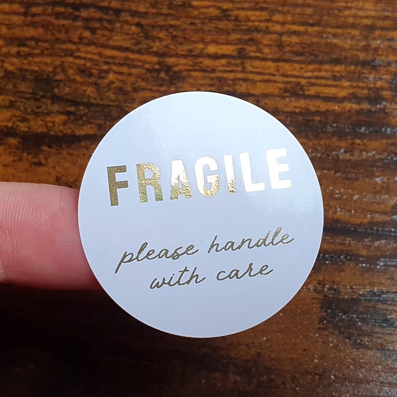 Buy Handle With Care Sticker Online In India - Etsy India