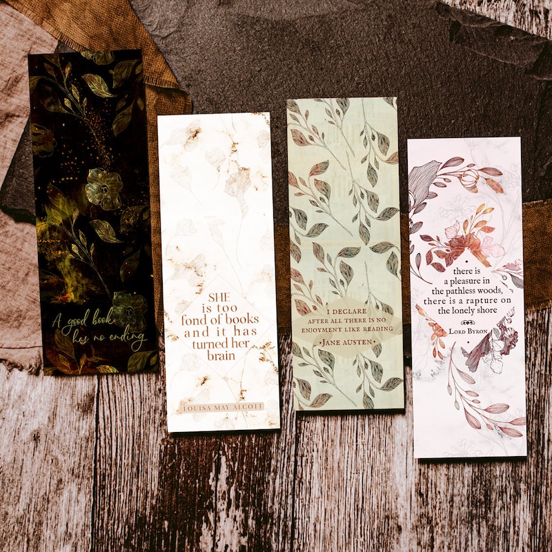 Quote Bookmarks - Etsy