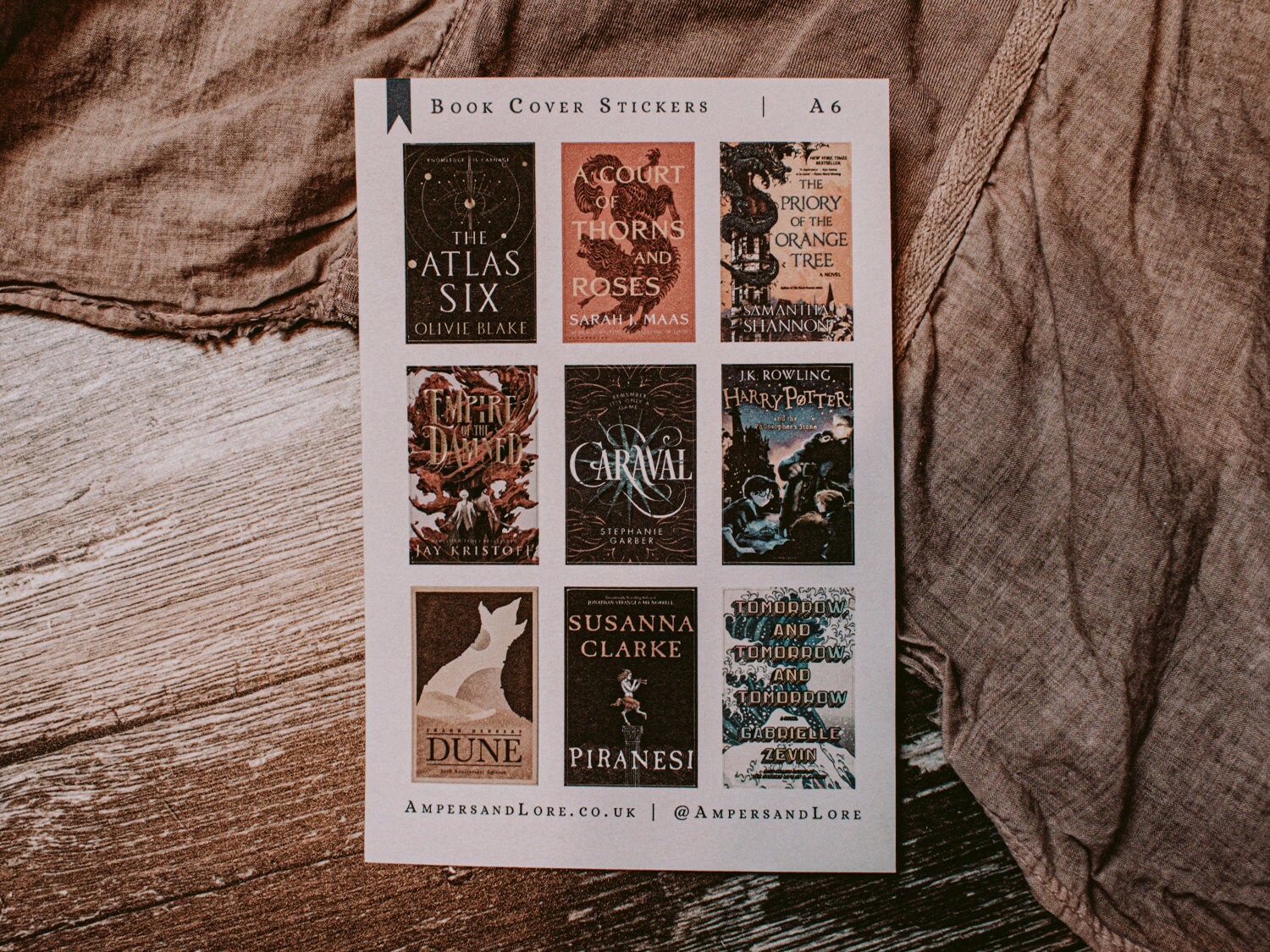 Custom Book Cover Stickers - Reading Journal Supplies - Personalized ...