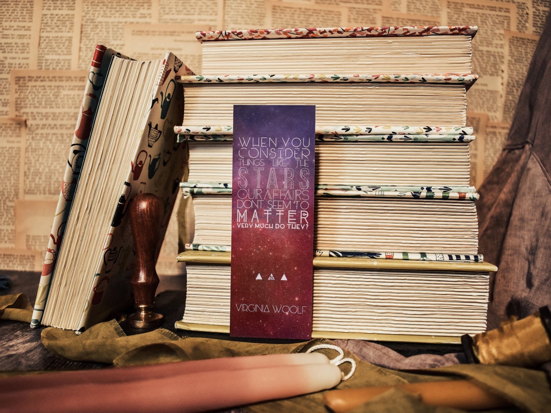 Virginia Woolf Literary Quote Bookmark for Books Literary - Etsy UK