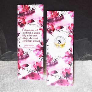 Jane Austen Bookmark for Books Bundle - Pride and Prejudice Book Quote ...