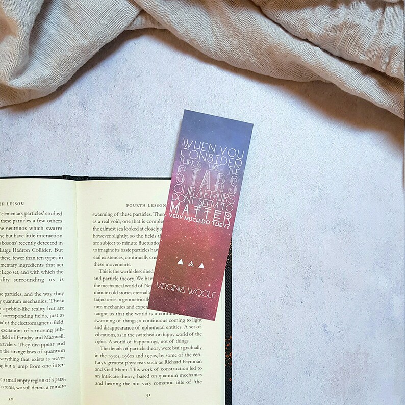 Virginia Woolf Literary Quote Bookmark for Books Literary - Etsy