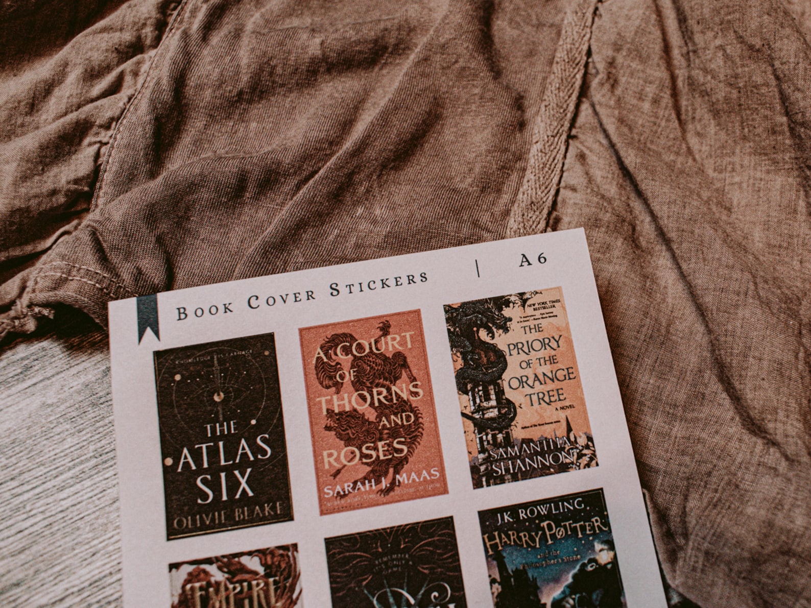 Custom Book Cover Stickers - Reading Journal Supplies - Personalized ...
