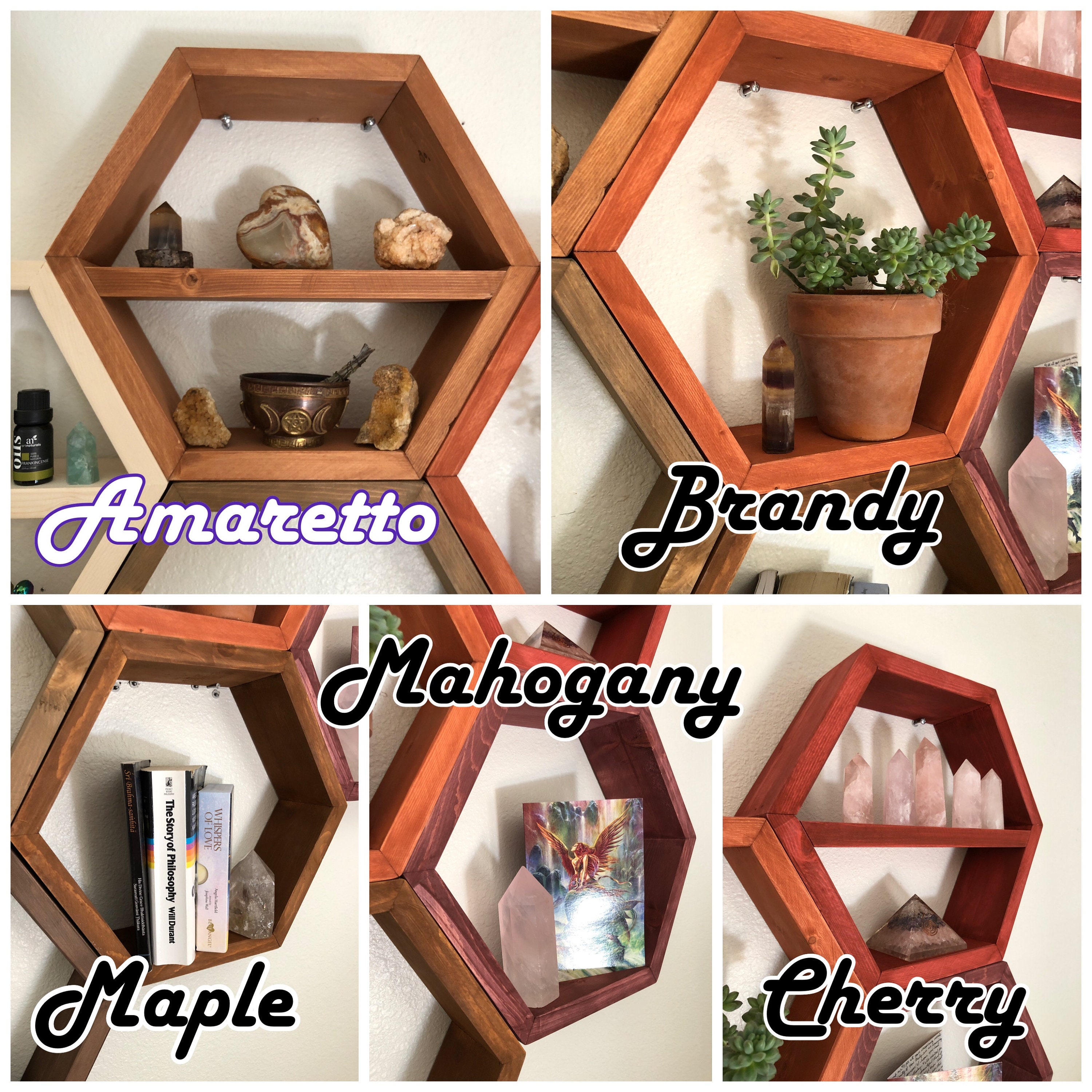 Set of 3 Sweet Bee Mini Honeycomb Shelves / Hexagon Shelves / Nursery ...