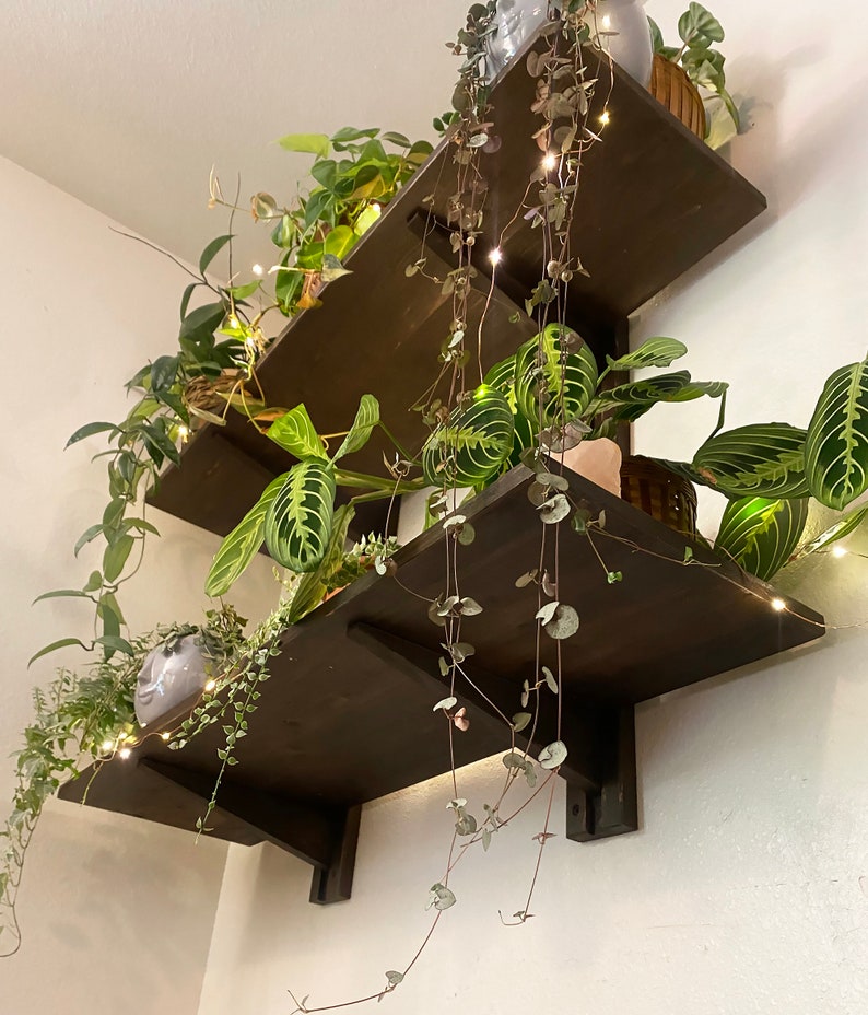 Large Midcentury Modern Shelving / Two Tier Shelf / Midcentury Modern ...