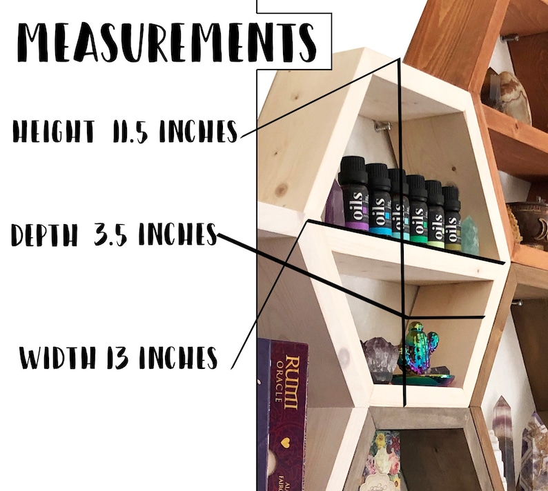 Special Set of 10 Hexagon Shelves on Wall Beehive Bee | Etsy