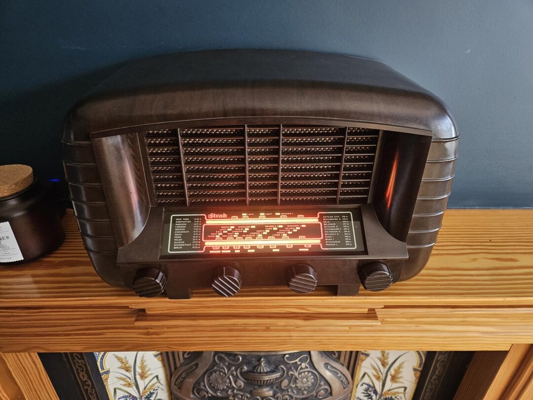 Vintage Strad Radio Upcycled Bluetooth Speaker - Etsy