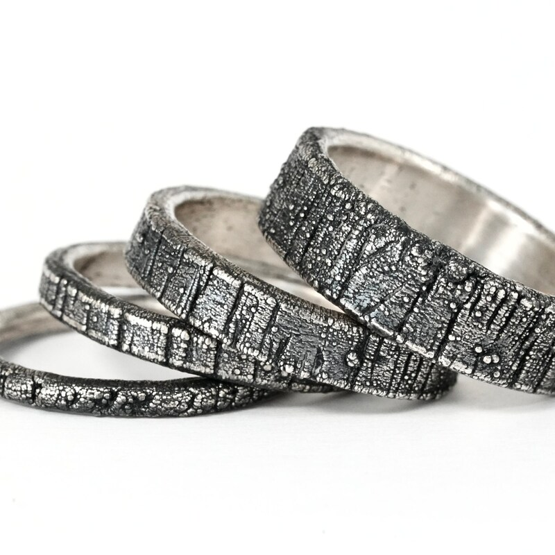 Rustic Wedding Ring - Etsy