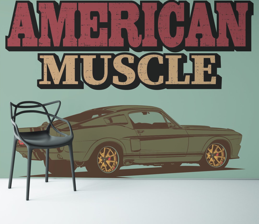 American Muscle Decal PEEL AND STICK American Muscle Poster - Etsy