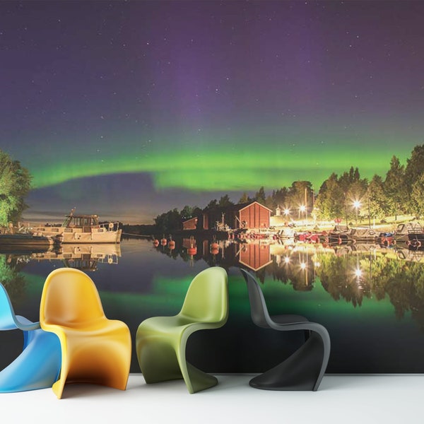 Aurora Wallpaper - Etsy